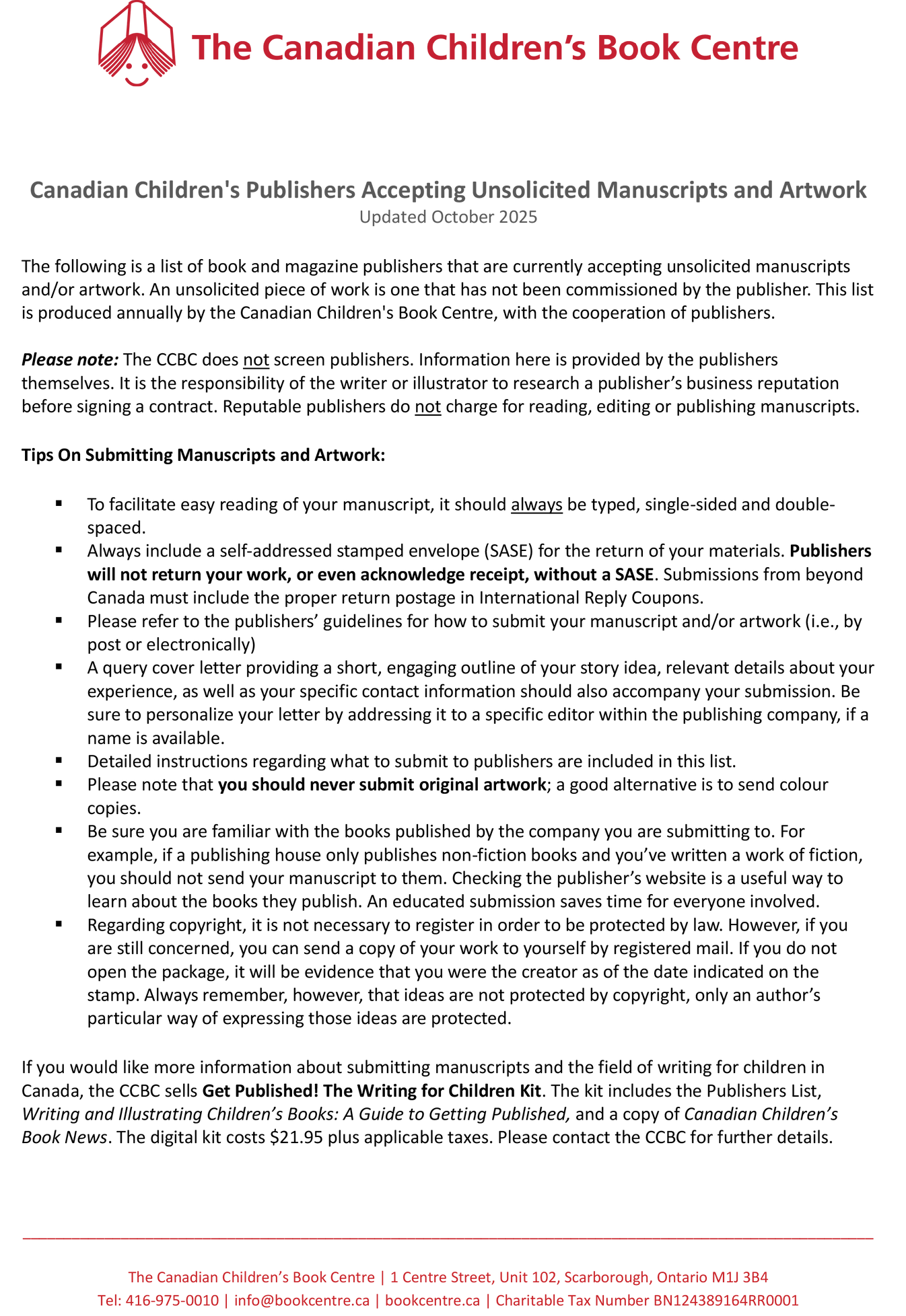 Publishers List 2025 (Digital Edition) – The Canadian Children's Book ...